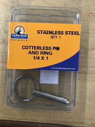 Handi-Man Cotterless Pin And Ring 1/4 x 1 Part #371043 Stainless Steel ...