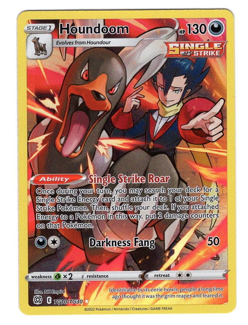 Pokémon TCG Houndoom Sword & Shield: Brilliant Stars TG10/TG30 Holo ...