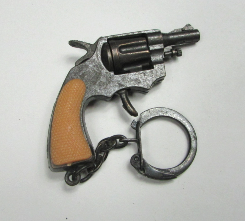 Vtg Pistol Revolver Cap Gun Key Chain Fob Ring Advertising Novelty ...