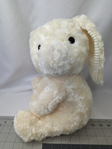 Cream Swirl Rabbit Plush Bunny 13 Inch Button Hands Stuffed Animal Toy ...