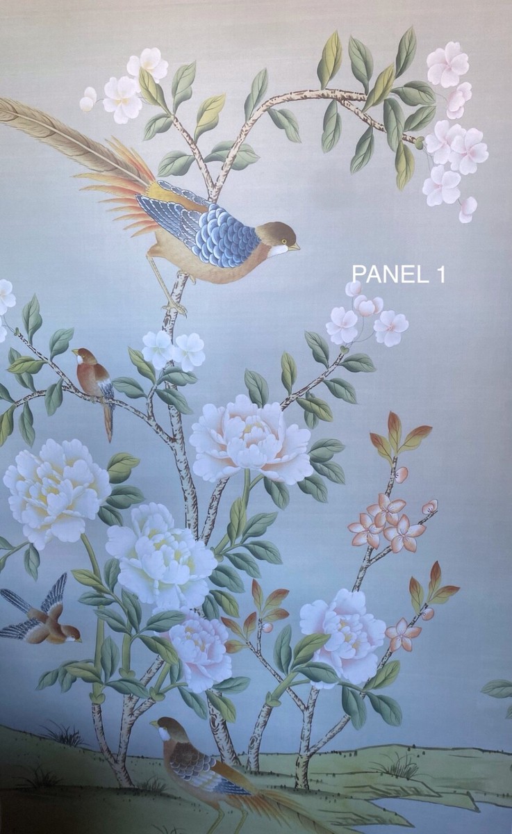 Voutsa Garden Chinoiserie Mural Chinoiserie Hall Bargain Wallpaper