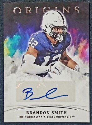 2022 Panini Chronicles Origins Rc Auto Brandon Smith Carolina Panthers ...