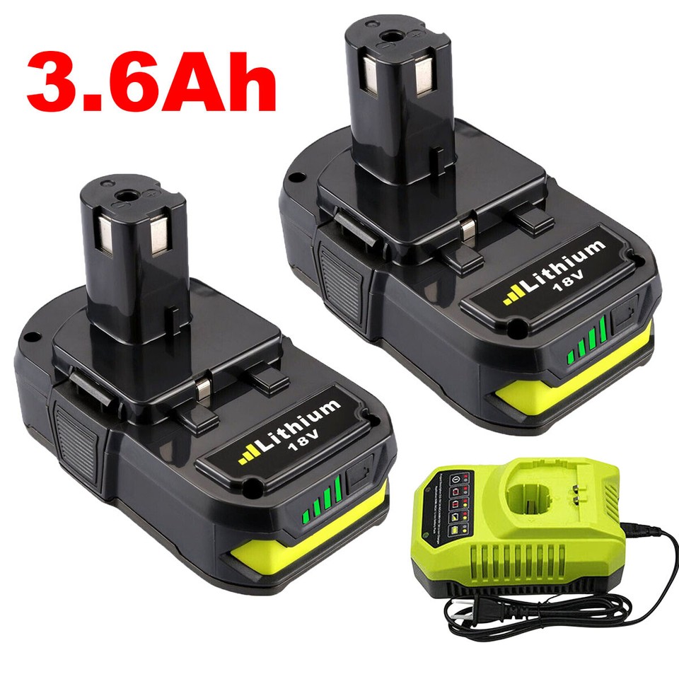 1-2Pack For RYOBI Plus P108 18V 12Ah High Capacity Battery 18 Volt ...