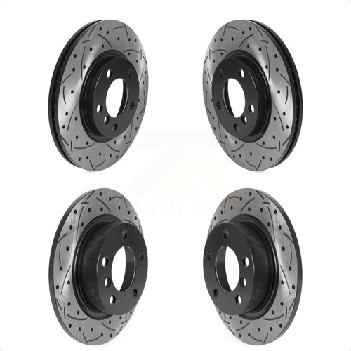 Front Rear Drilled Slot Disc Brake Rotors Kit For Mini Cooper ...