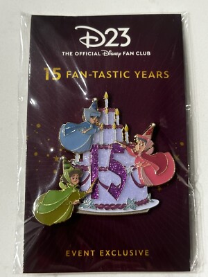 Disney D23 15th Anniversary 3 Fairies Sleeping Beauty Pin Employee ...