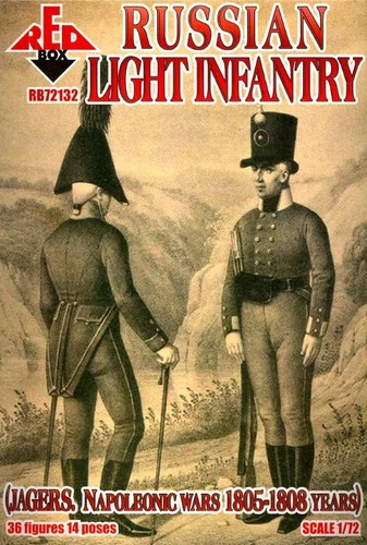 Red Box Models 1/72 RUSSIAN LINE INFANTRY JAGERS 1805-1808 Figure Set ...