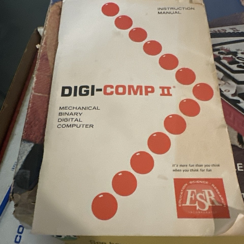 Digi-Comp II 1965 With Recreated Instructions | eBay