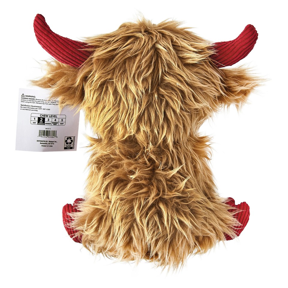 Vibrant Life Valentine's Day Velvet Moo Dog Toy, Red and Brown, 9" | eBay