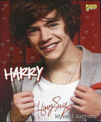 Harry Styles One Direction POSTER Centerfold 2411A Justin Bieber on ...