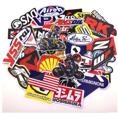 40 x Motorbike Moto GP Decal Bike Stickers | eBay