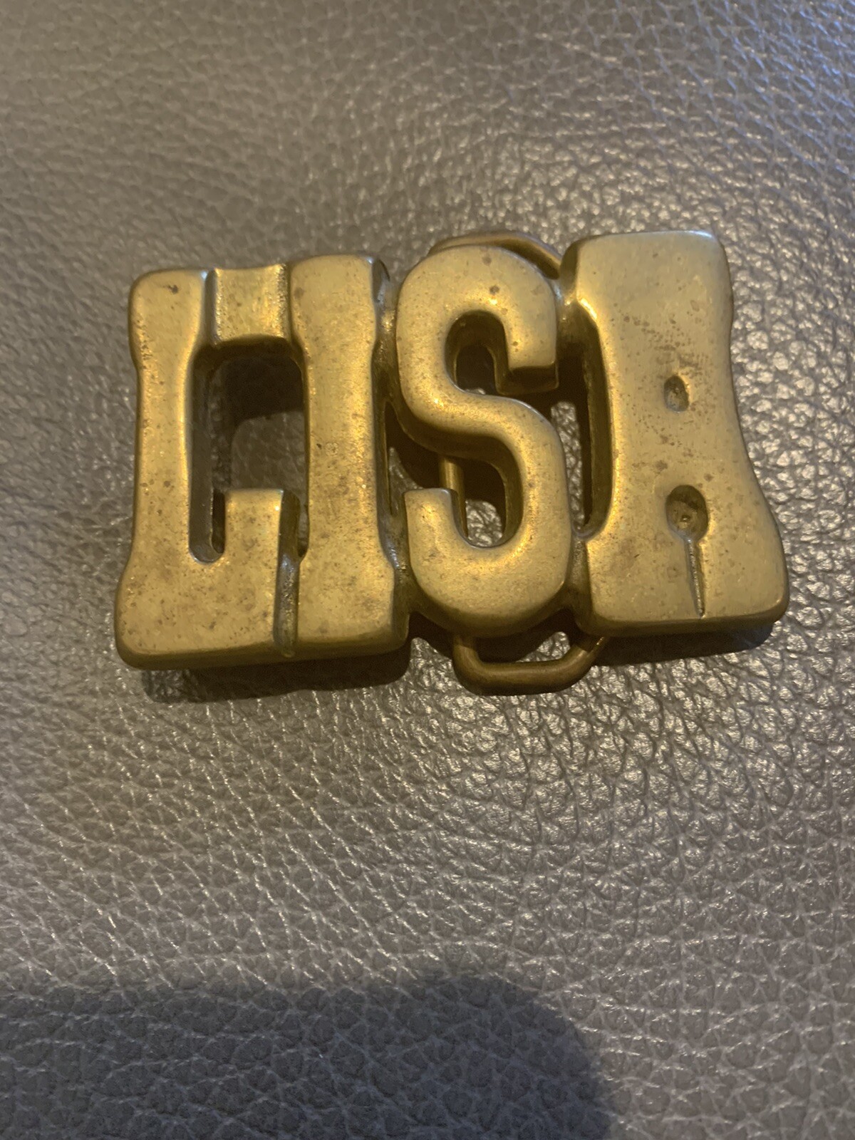 Vintage Custom Name LISA Letter Solid Brass Belt Buck… - Gem