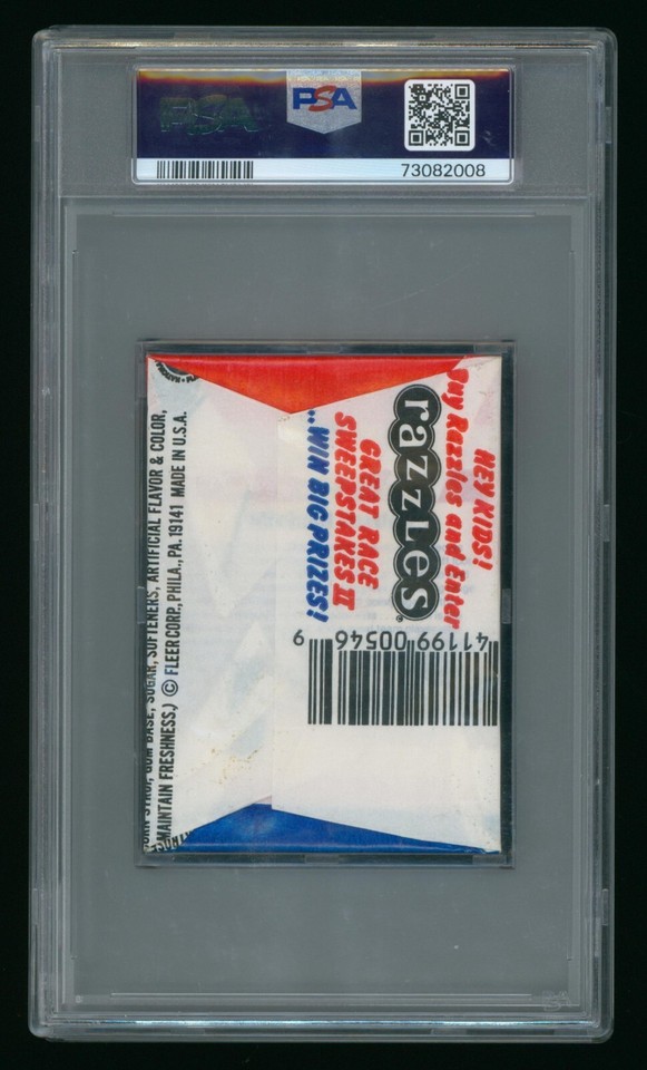 1986-87 FLEER BASKETBALL UNOPENED WAX PACK GRADED PSA 7 JORDAN ROOKIE ...