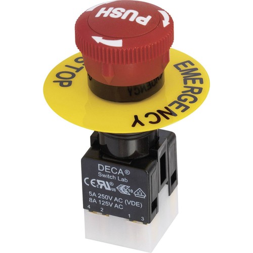 DECA ADA16E6-R11-A1KR Killing Switch 250V AC 5A IP65 2 Switches ...