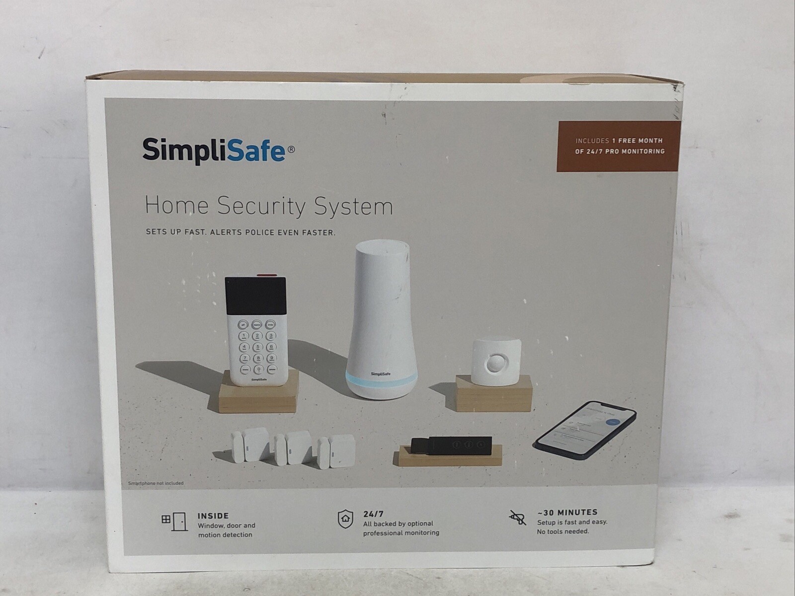 Brand New 7 PCs SimpliSafe Wireless Home Security System (Model SSCS3 ...