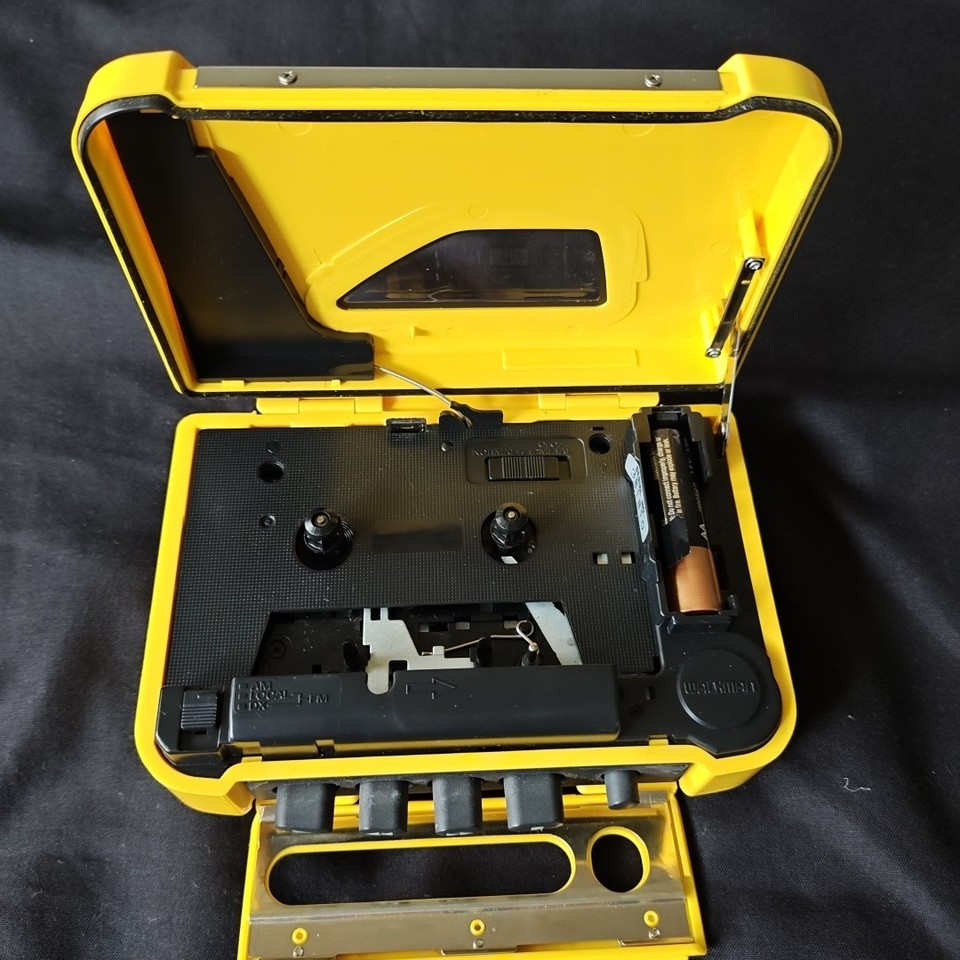 Sony Walkman WM-AF54 Sports Yellow Cassette Player With Original ...