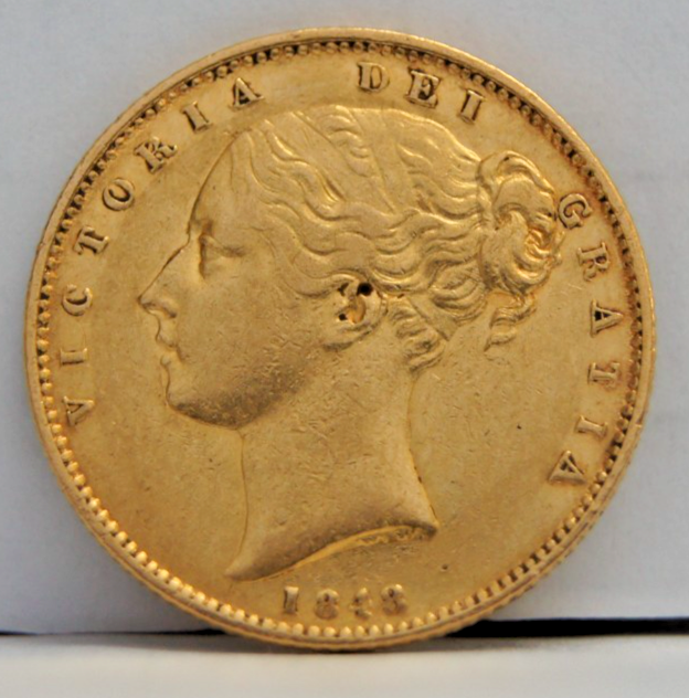 Scarce 1848 Queen Victoria Shield Reverse Gold Full Sovereign | eBay UK