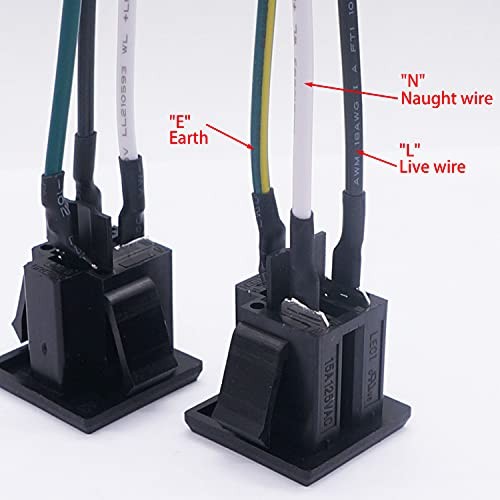 3Pcs 3 Pins US Power Socket Plug Panel 15A 125V AC Panel Mount With ...