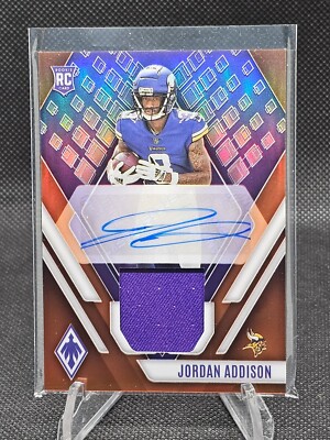 2023 Phoenix Jordan Addison RC Rookie Autograph Jersey Orange /80 | eBay
