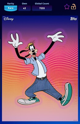 Topps Disney Collect Digital Festival Vibes GOOFY Sunset Rare | eBay