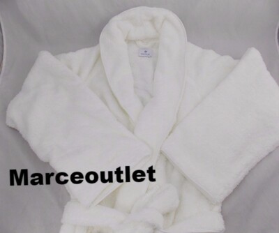 Matouk Cairo Egyptian Cotton SMALL Bath Robe White / White | eBay