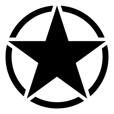 U.S. Army Star Symbol Jeep WW2 Vinyl Decal Art for Cars, Windows ...