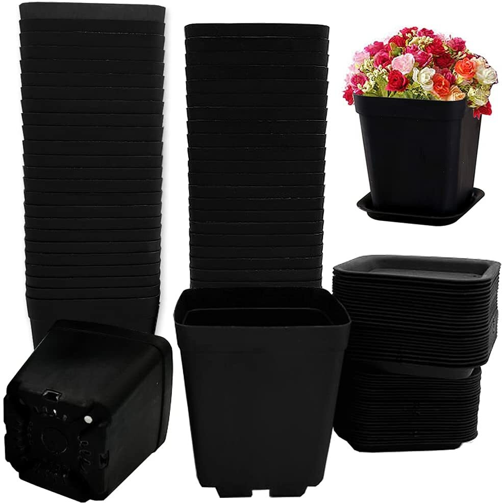 Small Square Plastic Planter