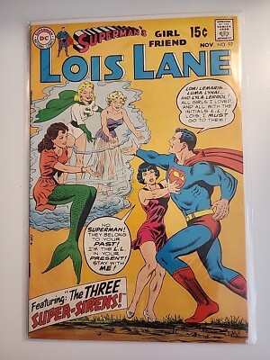DC Comics No. 97 Nov 1969 Superman LOIS LANE, "The Three Super Sirens ...