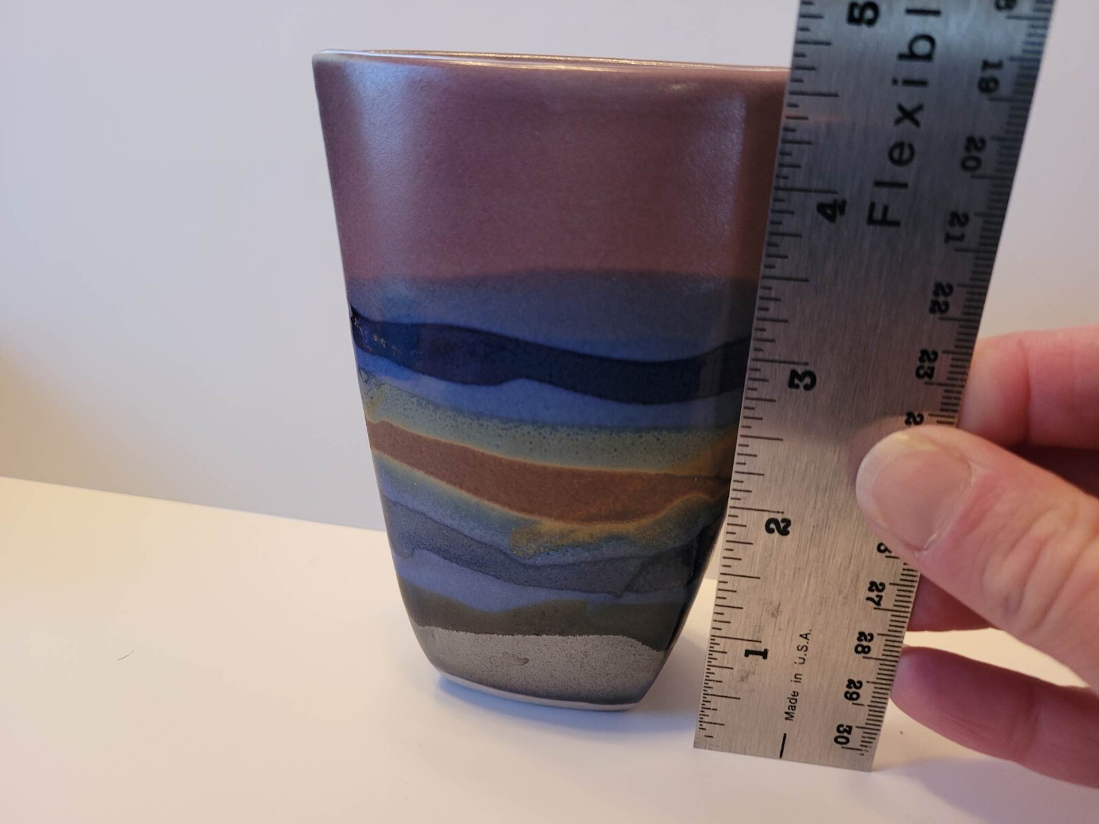 Vintage Bonnema Studio Pottery Hand-Thrown Envelope Vase 4.5" Tall | eBay