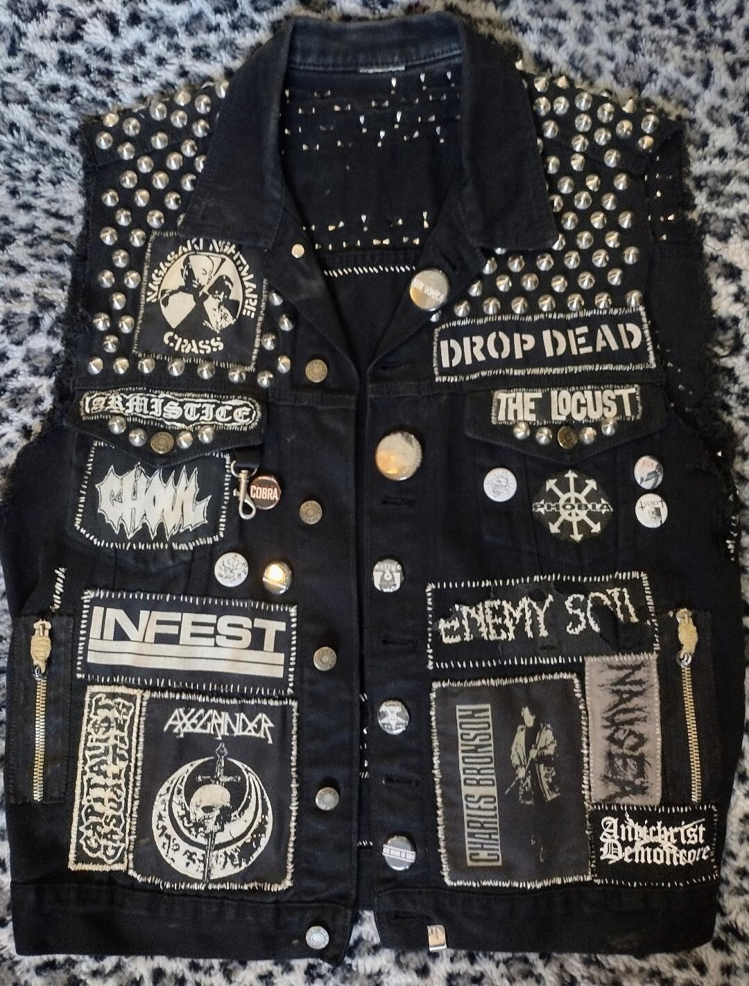 Crust Punk Bands Pack 2 Buttons/Pinbacks Disrupt Electro Hippie Drop ...