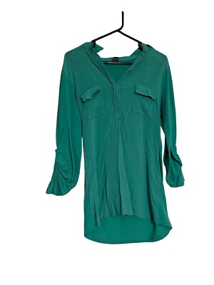 Proof long sleeve teal color button up sea shal | eBay