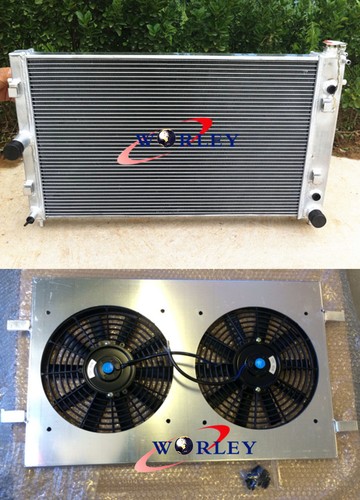 52mm Aluminum Radiator & Shroud & FANS for Holden Commodore VZ LS1 LS2 ...
