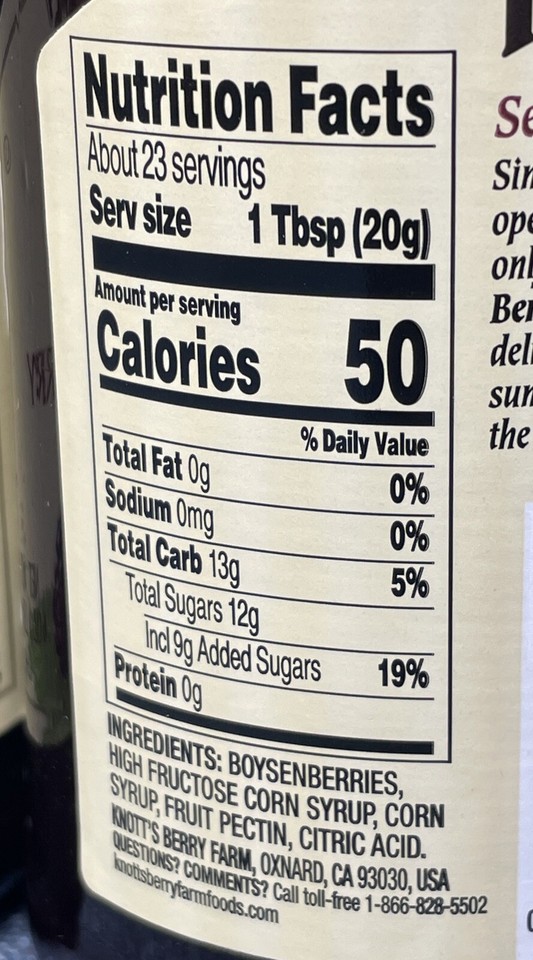 2 Knott's Berry Farm 16 oz Pure Seedless BOYSENBERRY Jam Jelly 11/2024 ...