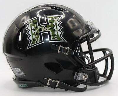 2024 Hawaii Rainbow Warriors Custom Riddell Mini Helmet vs UNLV | eBay