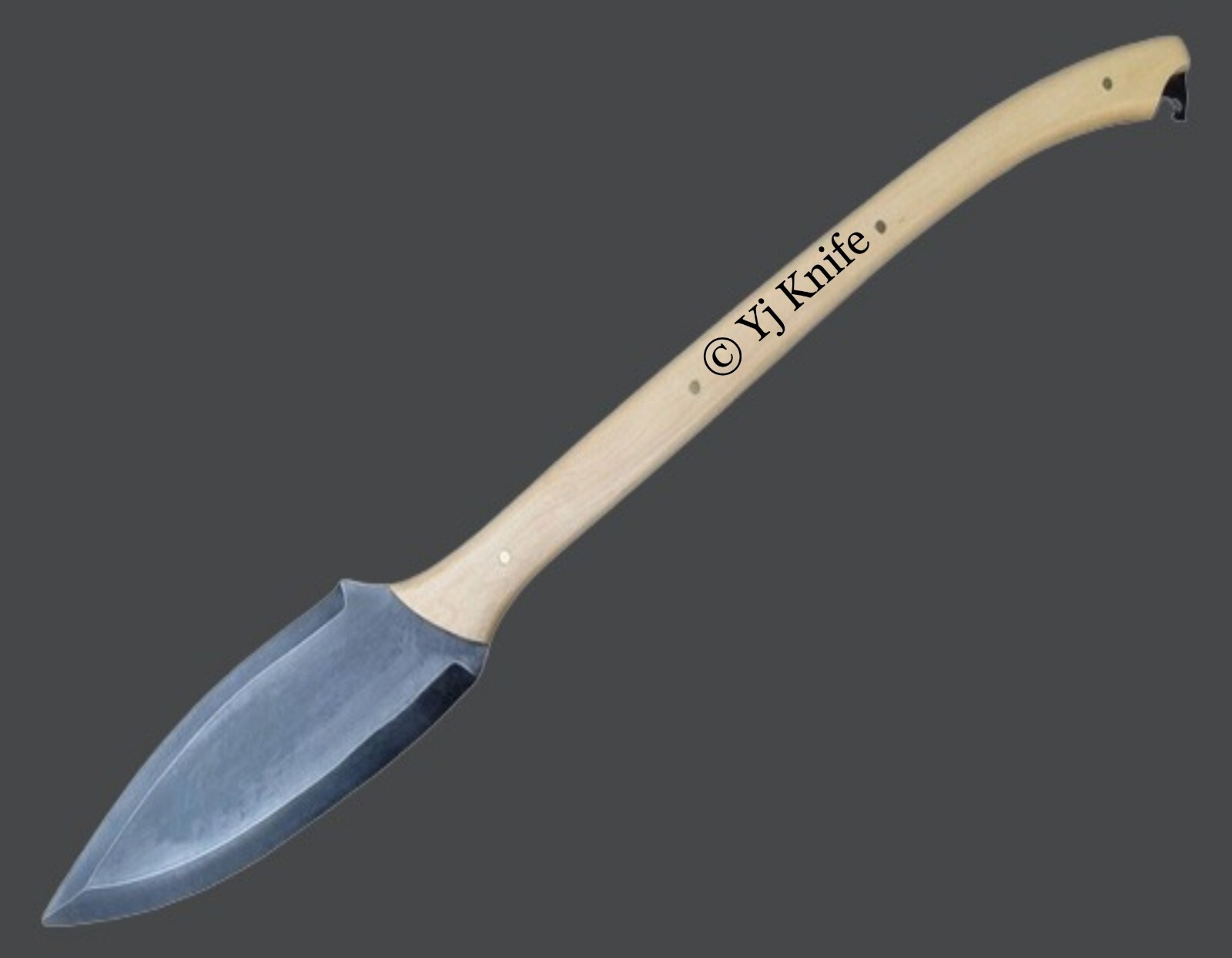 CUSTOM HANDMADE D2 TOOL STEEL HUNTING COMBAT VIKING SPARTAN SPEAR WITH ...
