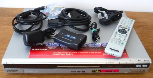 Sony DVD Player Recorder RDR-HXD560 w/ Remote, HDMI Converter, Tested ...