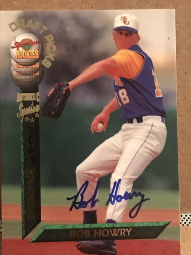 Bob Howry Autographed 1994 Signature Rookies Draft Picks San Francisco ...
