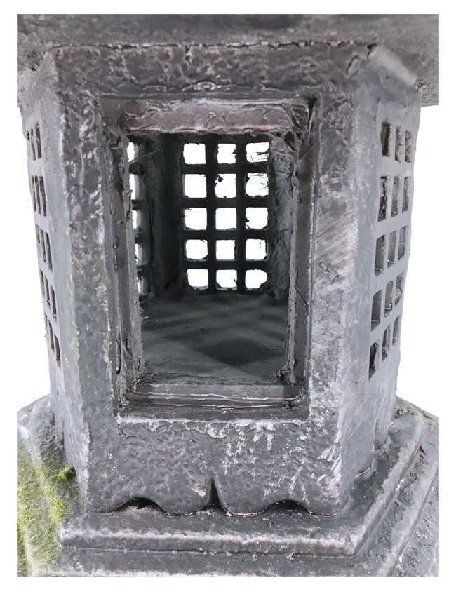 38IN H Gray Stone Lantern Statue Garden Decor Garden Statue Pagoda Yard ...