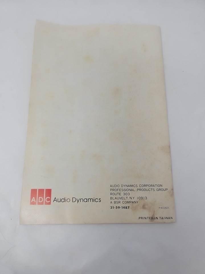 ADC SS-2 MARK II Stereo 12-Band Equalizer Sound Shaper Two Manual &Box ...