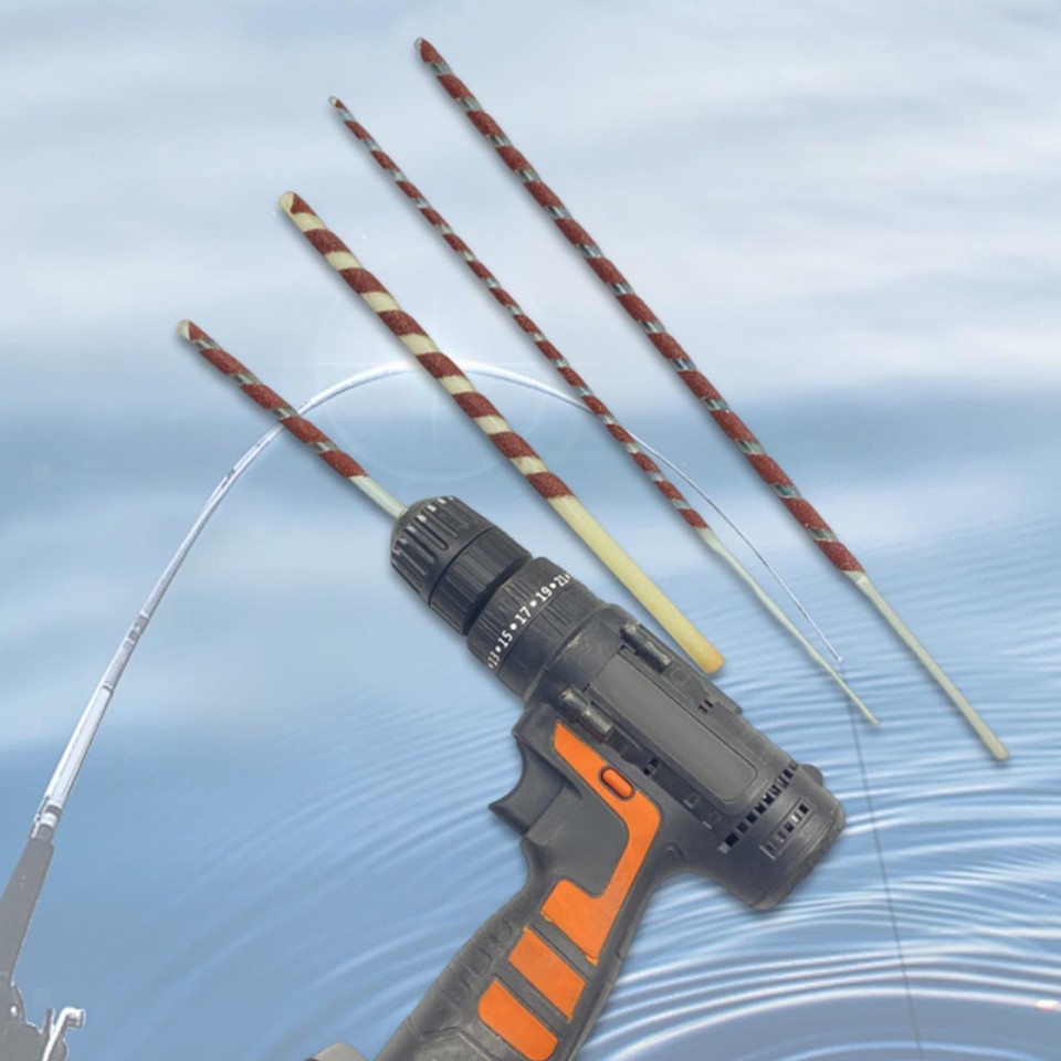 4x DIY Fishing Rod Building Tools Fishing Rod Handle Reamer Hand Reamer ...