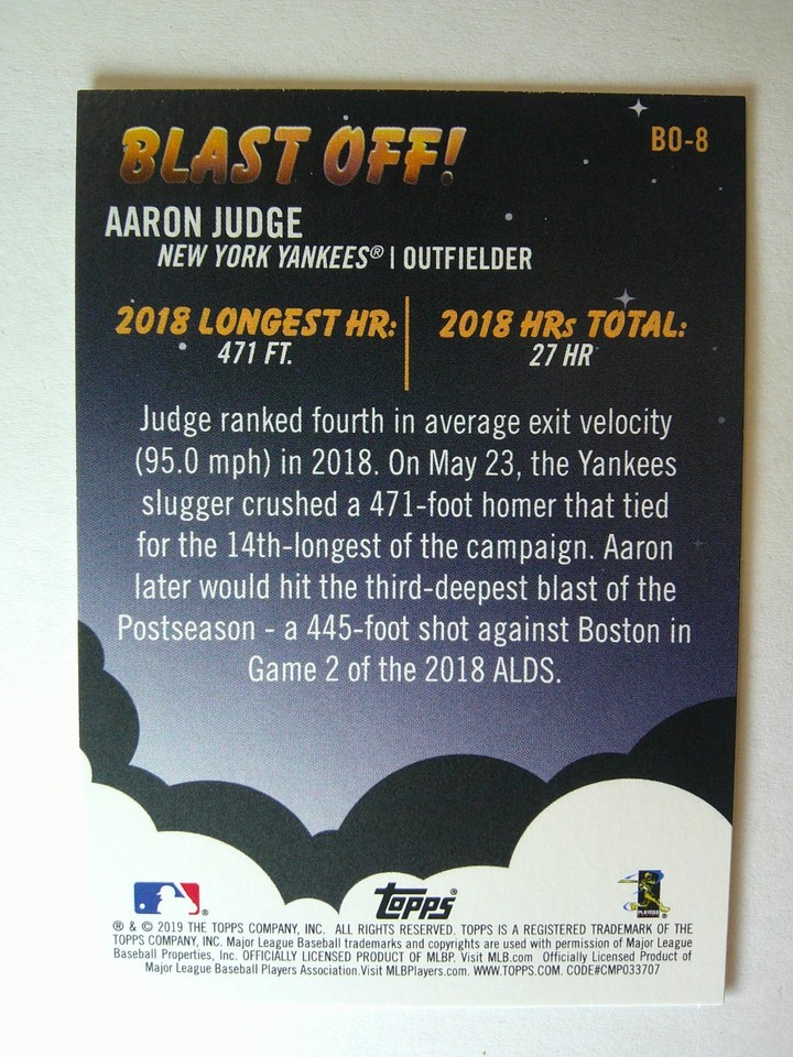 2019 Topps Aaron Judge Insert - MINT - PACK FRESH 🔥 | eBay