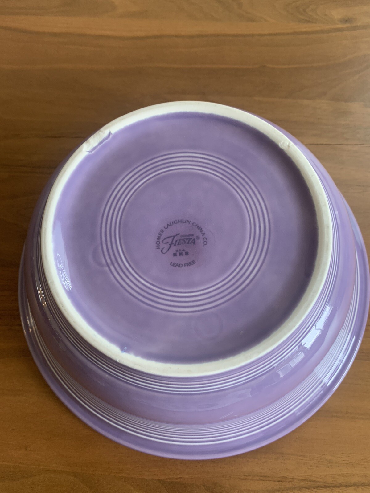 Fiestaware Lilac Casserole Bowl NO LID Rare Fiesta Homer Laughlin HTF ...