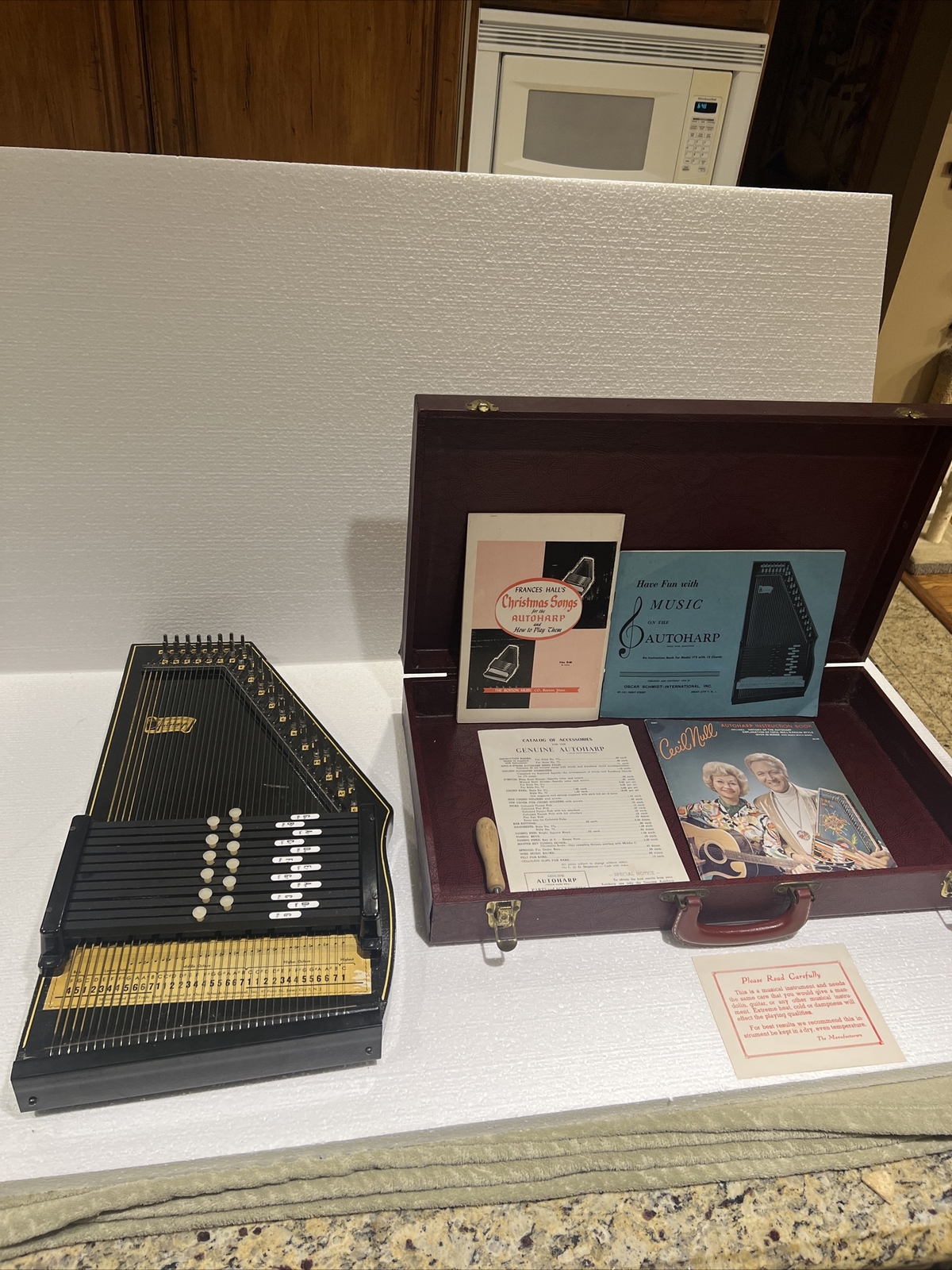 Vintage Oscar Schmidt Autoharp 36 String 15 chords great with case | eBay