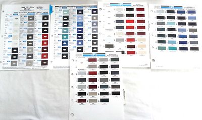 1996 TOYOTA AND LEXUS DUPONT AND PPG COLOR PAINT CHIP CHARTS ALL MODELS ...