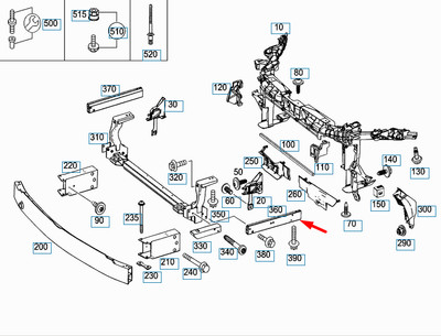 NEW MERCEDES-BENZ B-CLASS W246 FRONT LEFT REINFORCEMENT BAR A2466280129 ...