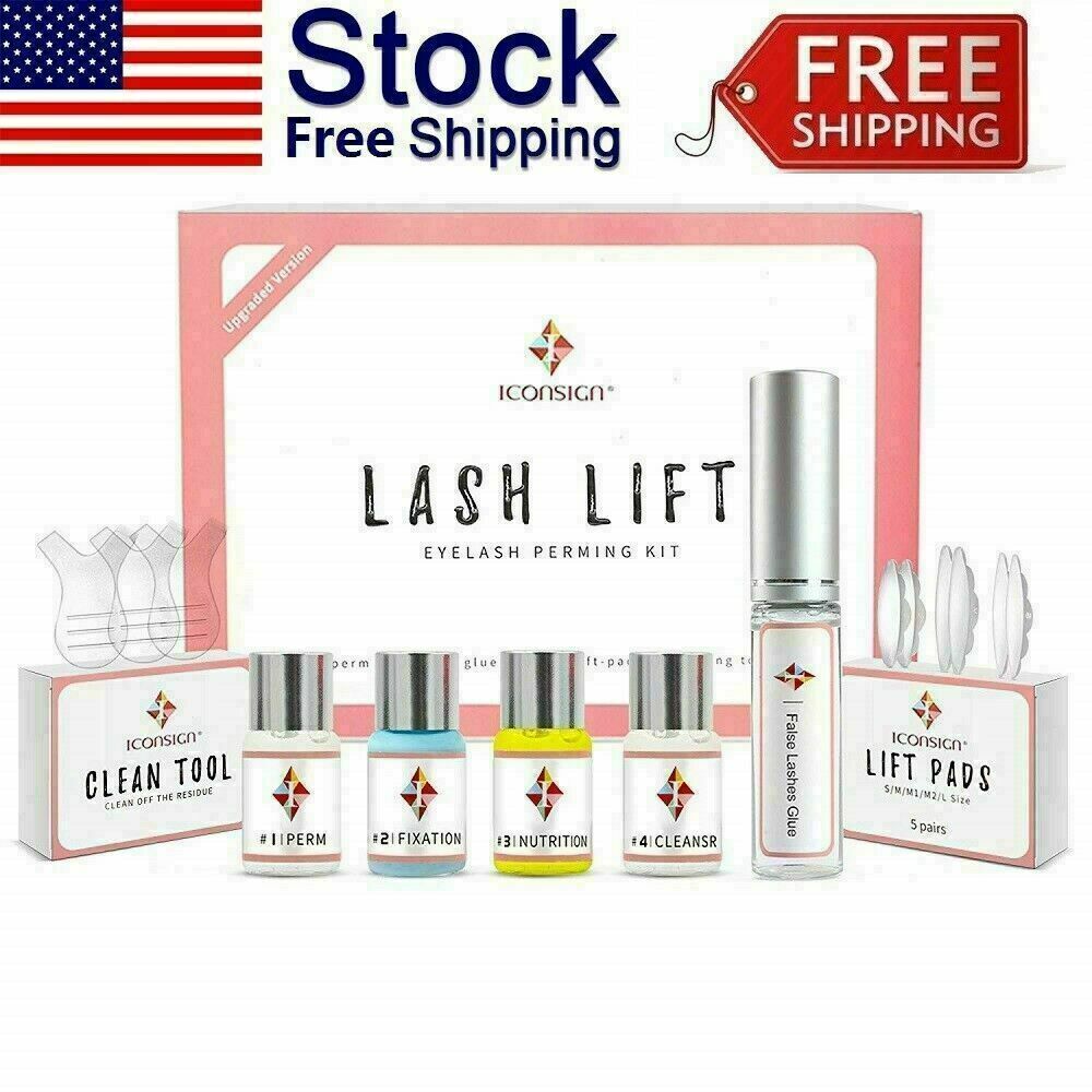8 In 1 Eyelash Perm Kit Lash Lift Kit Semi-Permanent Curling Perming ...