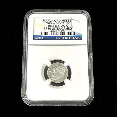 Commemorative Silver March of Dimes Set 2015 W Silver 10C First ...