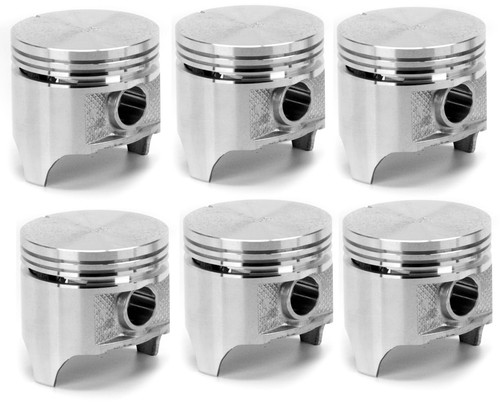 SILVOLITE Cast Flat Top Pistons Set/6 for 1961-1972 Ford Mercury 170 ...