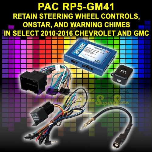PAC RP5-GM41 RADIO REPLACEMENT WIRING INTERFACE FOR GM, ONSTAR & SWC ...