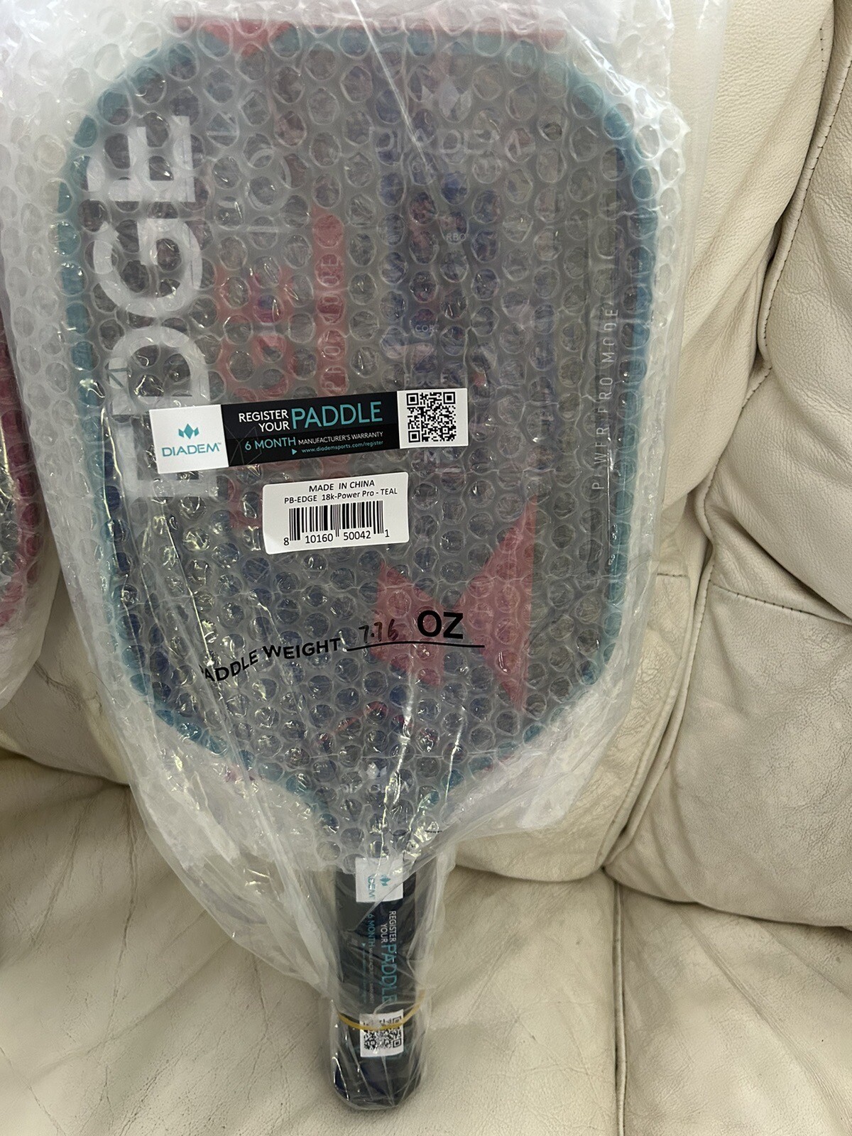 Diadem Edge 18k Power Pro Pickleball paddle, Teal Color (NEW) | eBay