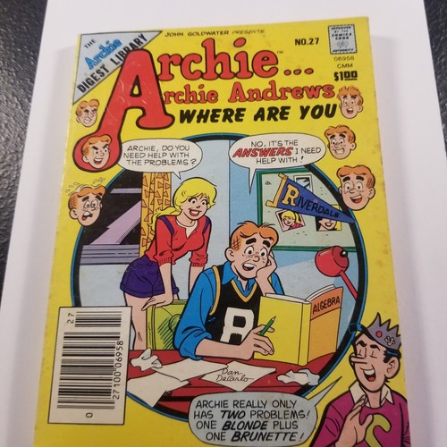 Archie Andrews Where Are You Digest Library Comic #27 | eBay